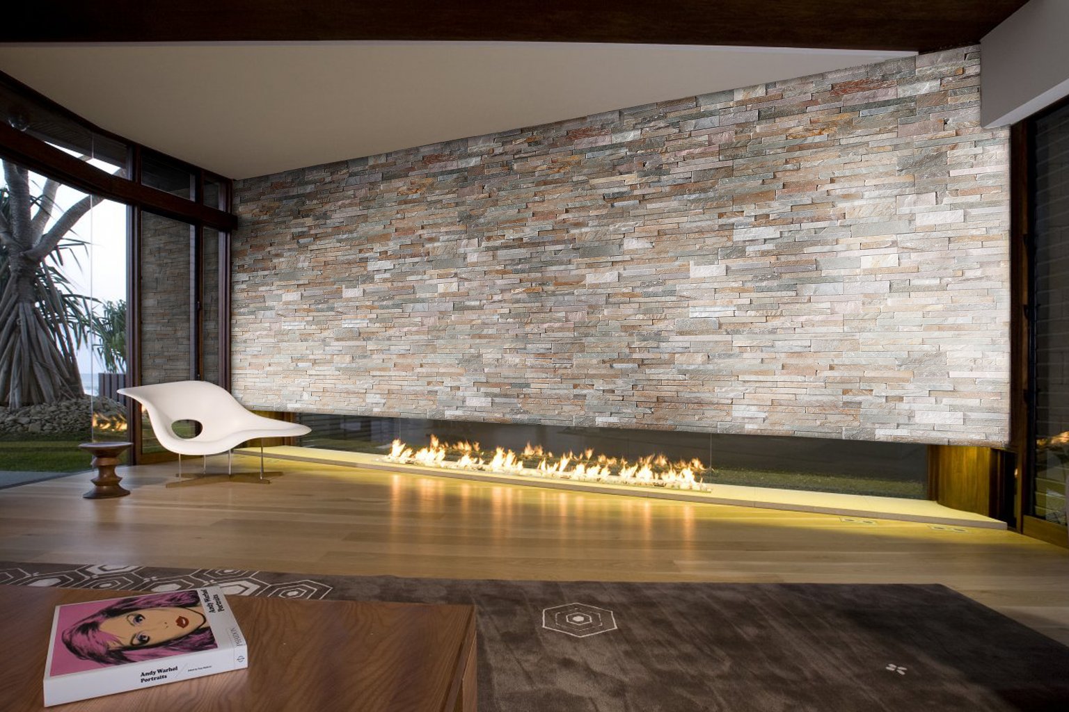 How a natural stone wall will transform your house